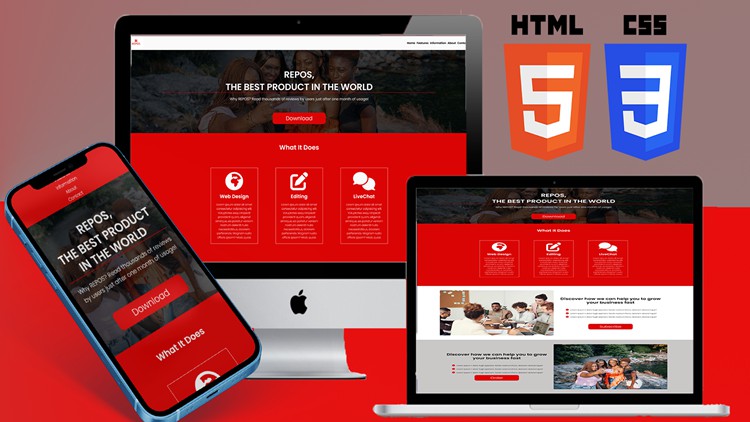 Responsive Web Development With HTML5 & CSS3 | RoyalBosS