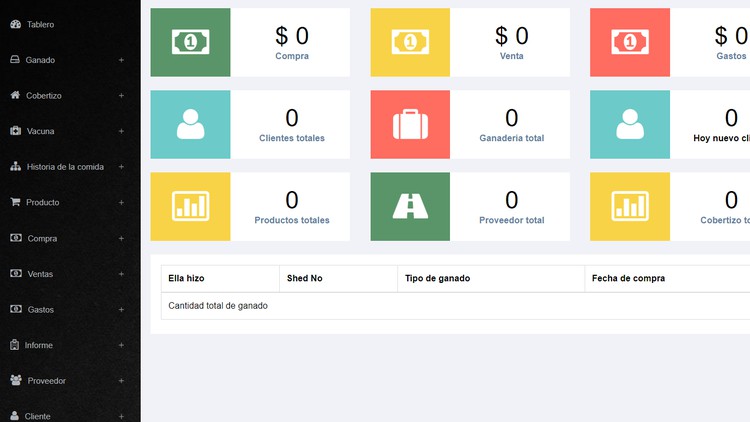 Sistemas Ganaderos con PHP y CodeIgniter + CODIGO FUENTE | RoyalBosS