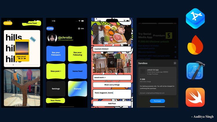 SwiftUI & iOS Development: Build a Social Media App 2025 | RoyalBosS