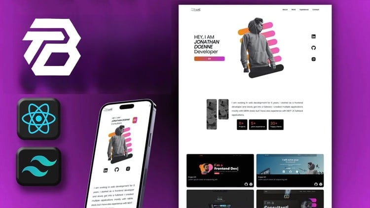 Responsive Portfolio Website with React and Tailwind CSS | RoyalBosS