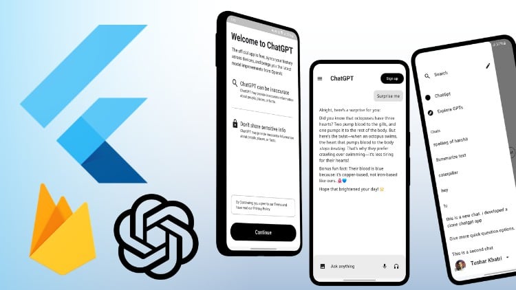 Master Flutter & Firebase by Building a ChatGPT Clone App | RoyalBosS